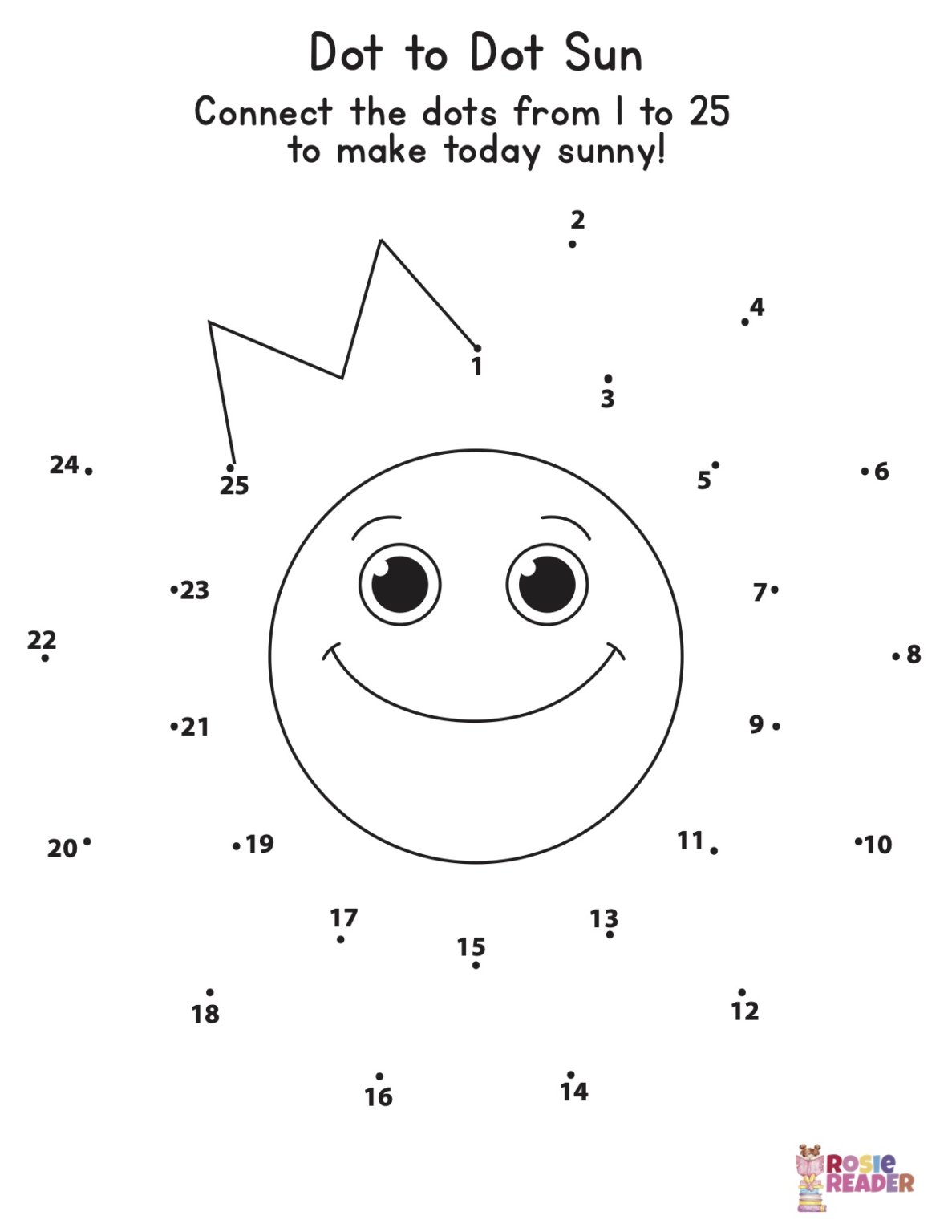 Dot to Dot Sun - Reading adventures for kids ages 3 to 5